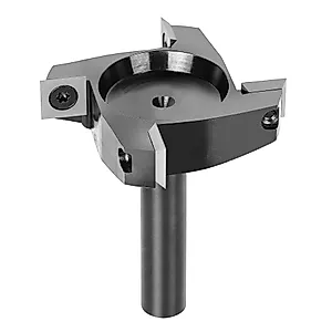 SpeTool Spoilboard Surfacing Router Bit, 1/2 inch Shank 2.5 inch Diameter, 4-Wings Planing bit for Wood Slab Flattening