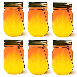Solar Flickering Flame Torches Lanterns, 2-Ways Hanging/Insert Lawn Ground, Waterproof Outdoor Lighting Solar Pathway Lights Landscape Lighting Dusk to Dawn Auto On/Off for Garden Patio Yard, 2 Pack
