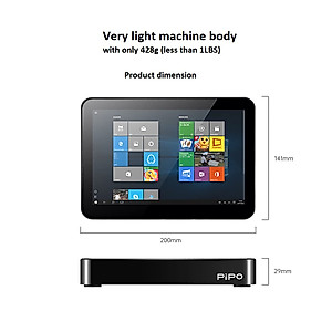 PIPO X2 Mini PC 8" Windows TV Box Windows Tablet with RJ45 LAN Tablet with 4 Type A USB 3G RAM 64G ROM