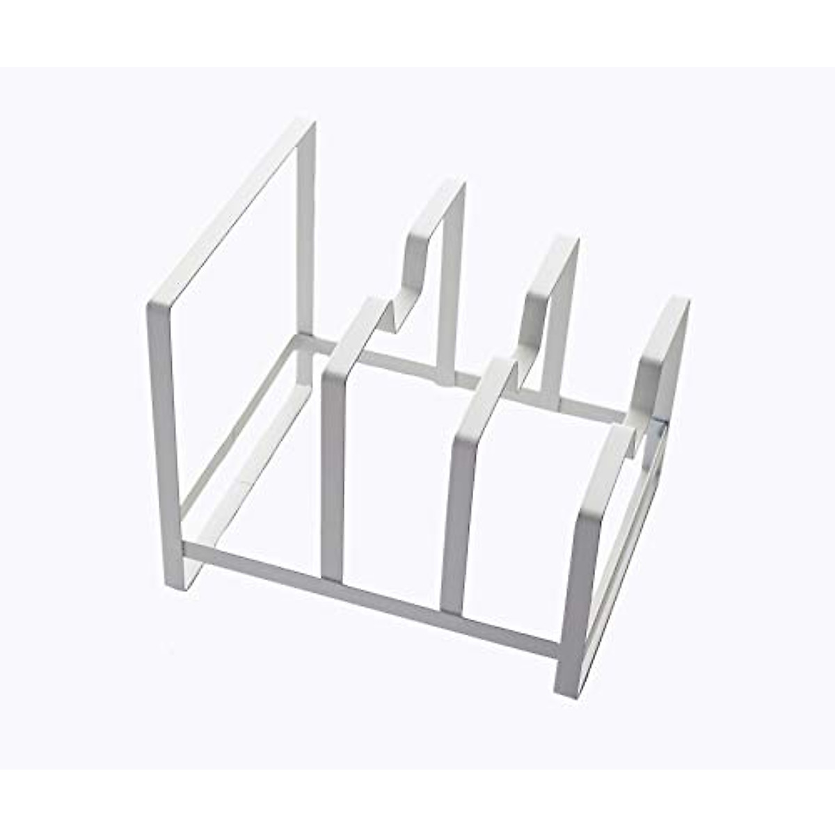 Kitchen Spaces Lid Pot and Pan Organizer, One Size, White