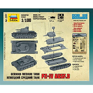 Zvezda Z6151 Model Building – Armoured Combat IV Ausf D – Scale 1:100