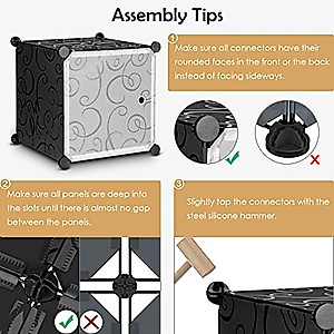 HAPPYGRILL Portable Closet Wardrobe Clothes Cabinet Bedroom Armoire DIY Storage Organizer Cubes for Bedroom Travel