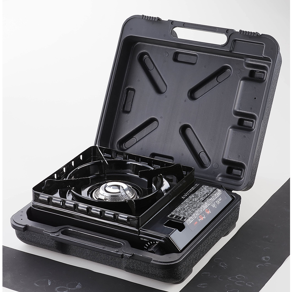 Iwatani CB-ODX-1-BK Cassette Fu Cassette Stove, Tough Maru, Black