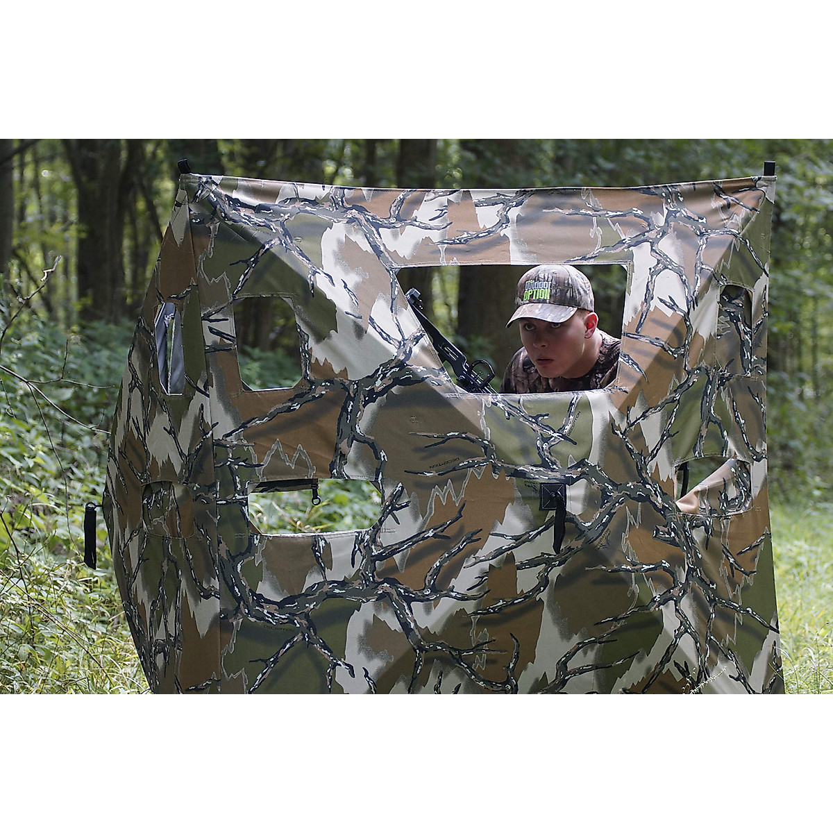 Rhino Blinds Blinds CRP-106 Cut N Run Lightweight 2 Panel Mobile Hunting Blind, Predator