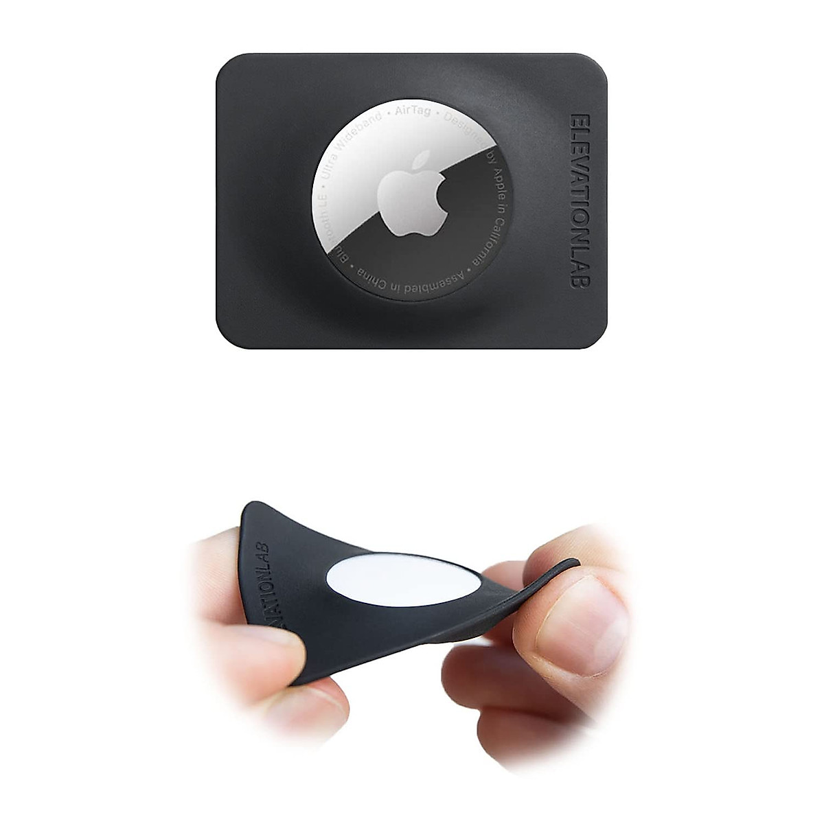 TagVault™ - AirTag Wallet Holder Compact (Single) | Thin & Flexible, Stays Hidden, Patent Pending | Elevation Lab