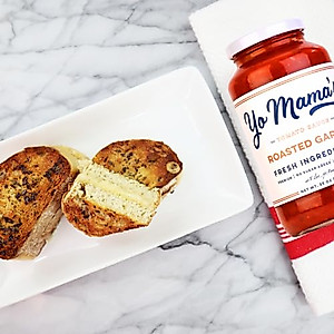 Yo Mama's Foods Keto Roasted Garlic Pasta Sauce - Pack of (2) - Vegan, No Sugar Added, Low Carb, Low Sodium, Gluten Free, Paleo Friendly, and Made with Fresh Non-GMO Tomatoes!