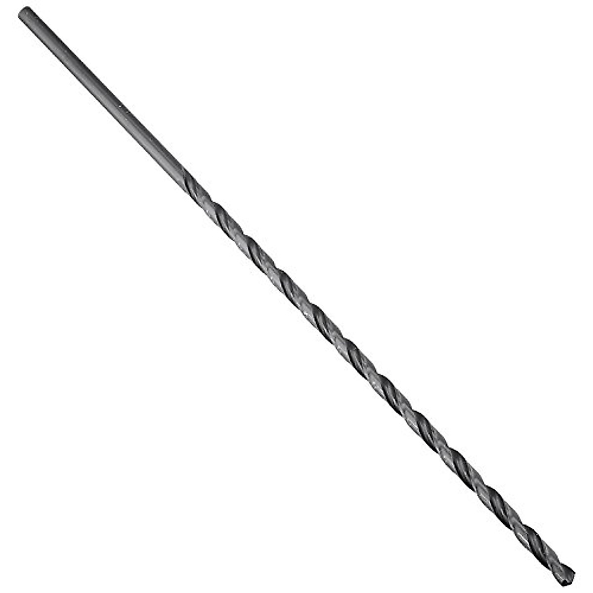 Drill America 5 Piece High-Speed Steel Extra-Long Drill Bit Set (1/4 - 1/2" x 12" Long), POU Series