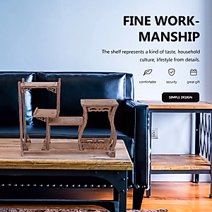 Cabilock Straight Retail Table Display Stand with Shelves for Products 3 Step Straight Display Rack for Retail Table Top Counter Shows Farmers Market Tradeshows