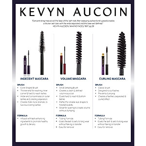 Kevyn Aucoin The Volume Mascara, Black: Precision detail brush. Tubing tech. Long wear. Clump & flake-free. Pro makeup artist go to that thickens, separate & lengthen lashes. Easy removal with water.