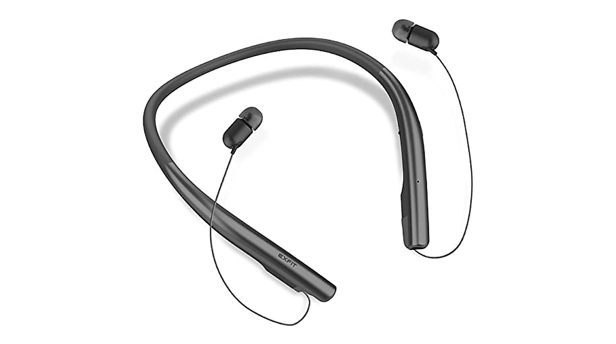 EXFIT BCS-700 Wireless Bluetooth Neckband Headphones | Long Battery Life