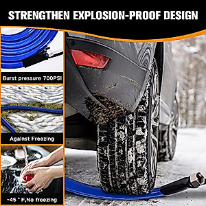 Bipeoo 30FT Heated Water Hose for Rv,-45 ℉ Antifreeze Drinking Garden Water Hose with Energy Saving Thermostat，1/2" Inner Diameter Rv Accessories-Lead and BPA Free，DuctHoses