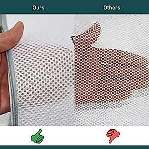 Showertopia Set of 7 Or Set of 8 Mesh Laundry Bag for Delicate with Premium Zipper, Travel Organize Bag, Clothing Washing Bags for, Blouse, Underwear, Bra, Lingerie, Hosiery, Stocking (Set of 8)