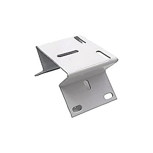 OwlCat CCTV Video Surveillance Camera Mounting Bracket Vertical Wall Corner Right Angle Plate Supporting Holder Crane Metal Black White (White Mount), 77mm(W) x 65mm(L) x 53mm(H), XM-White