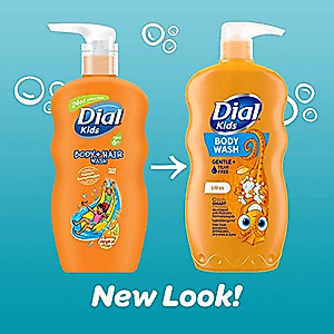 Dial Kids Body Wash, Citrus, 24 fl oz (Pack of 4)