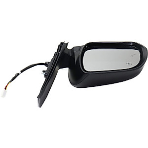 Kool Vue Driver Side Power Heated Mirror for Toyota Sienna 2013-2017 Manual Fold With Blind Spot Monitor; Without Signal Light & Memory Paintable