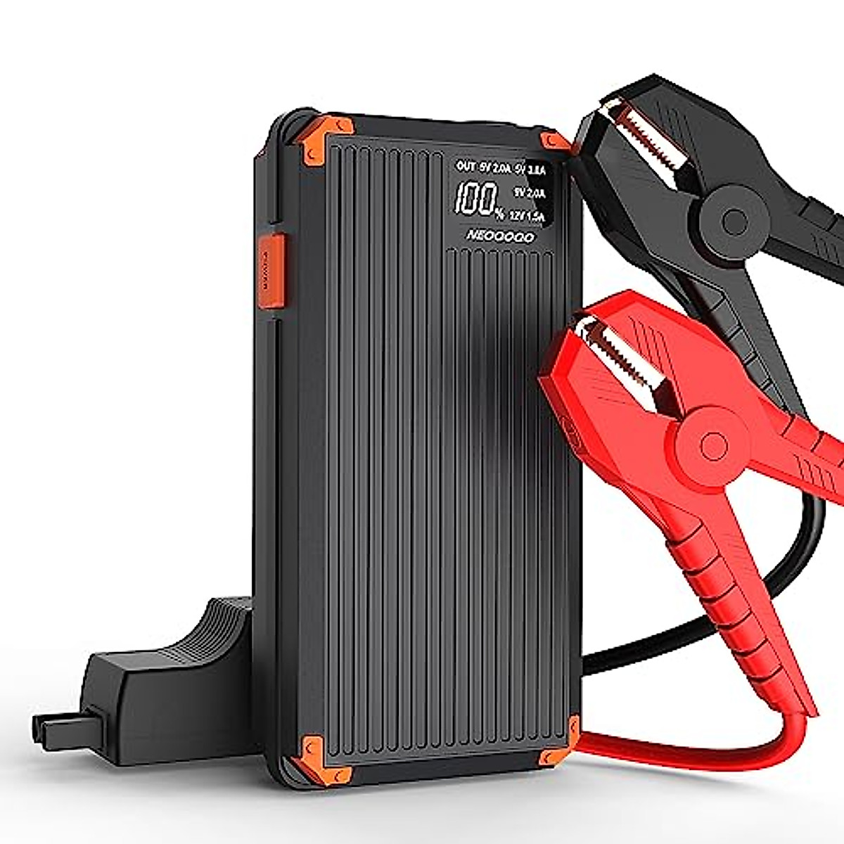 NEOQOQO Portable Car Jump Starter - 4250A Car Battery Jumper Box for Up to 10L Gas or 8L Diesel Engine, Safe 12V Jump Pack with Battery Booster Function Jumper Cables