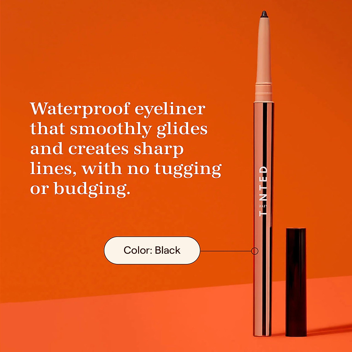 Live Tinted Hueliner Longwearing Pencil Eyeliner - Waterproof, Transfer-Proof, Long-Lasting Formula that Easily Glides On, High-Pigmented Pencil Eyeliner, 0.35g - Black