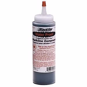 Blackline BL816 Black Water Proof Chalk Line Compound - 8 oz Refill Bottle