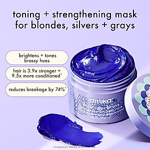 amika bust your brass toning + strength repair mask, 250ml