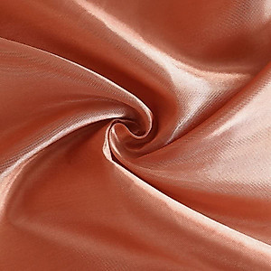 BalsaCircle 8x10 feet Terracotta Satin Curtain Wedding Photography Backdrop Panel Party Events Reception Photo Booth Home Decorations Supplies