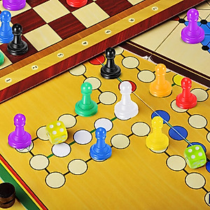 26 Pieces Multicolor Board Game Pieces and Dice Include 24 Multicolor Plastic Pawn Chess Pieces and 2 Plastic 6-Sided Game Dices, Chess Game Pieces Dice Set for Board Game Components Table Marking
