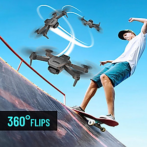 GOFOIT Mini Drone with Camera, 1080P HD Foldable FPV RC Quadcopter with Upgrade Gesture Control, 90° Adjustable Lens, Headless Mode, 2 Batteries, Carrying Case, Altitude Hold, 3D Flip for Adults Kids