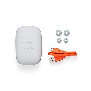 JBL ENDURANCE JUMP- Wireless heaphones, bluetooth sport earphones with microphone, Waterproof, up to 8 hours battery, charging case and quick charge (Red)