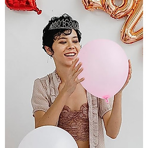 16th Birthday Decorations for Girls，Silver 16 Birthday Crown Tiara ，Cake Topper, Birthday Sash with Peal Pin and Birthday Candles Kit,16th Birthday Gifts for Girls