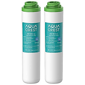 AQUACREST FQK2J Under Sink Water Filter, Replacement for GE FQK2J, FQK1K, 1320 Gallons Dual Flow Drinking Water Replacement Filters (2 Count)