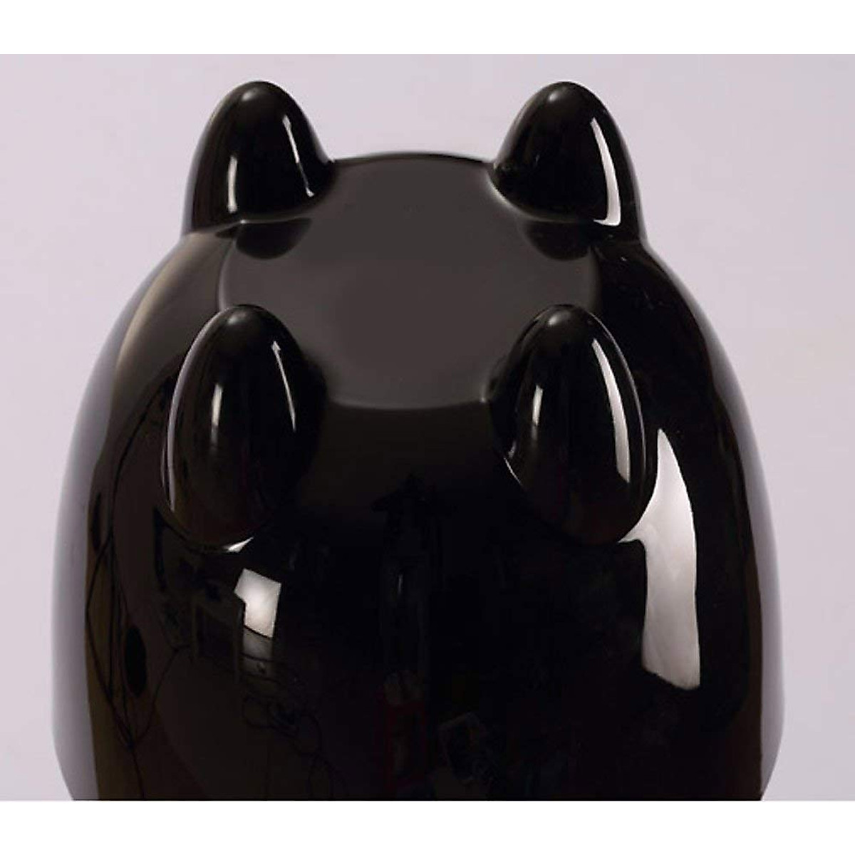 123Arts Cute Cartoon Cat ABS Table Bathroom Trash Can Storage Bucket