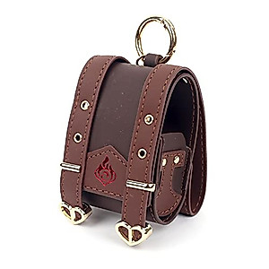 Game Genshin Impact Klee Backpack Earphone Case Protective Case for Airpods Pro Headphone Box with Key Chain (Klee Backpack Case) (Flame)