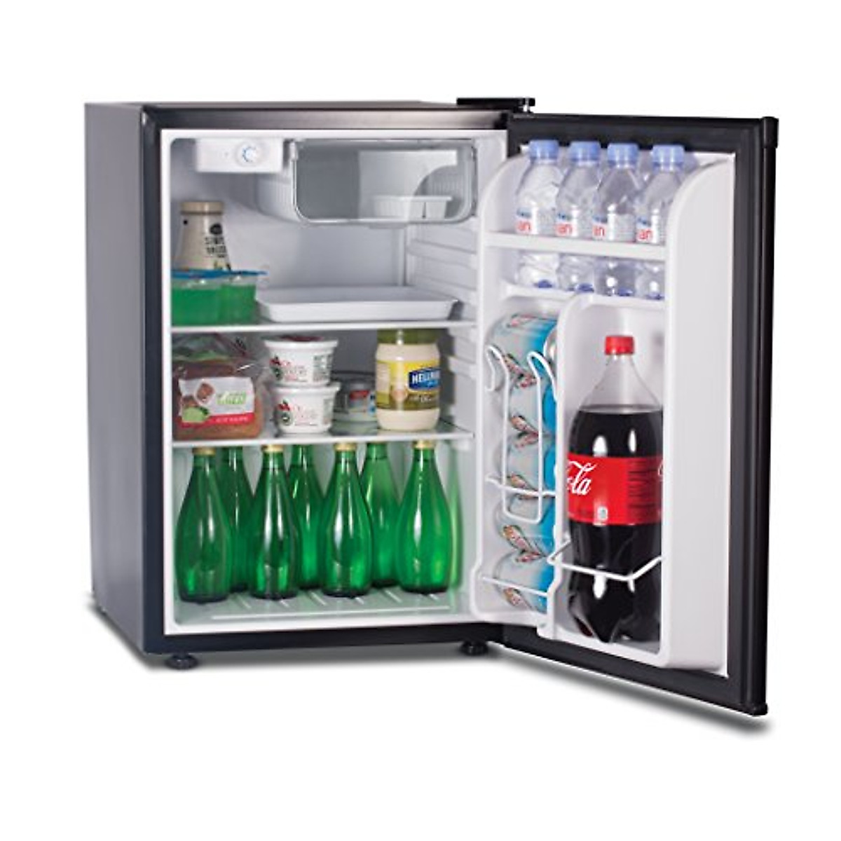 Commercial Cool CCR26B Compact Single Door Refrigerator and Freezer, 2.6 Cu. Ft. Mini Fridge, Black