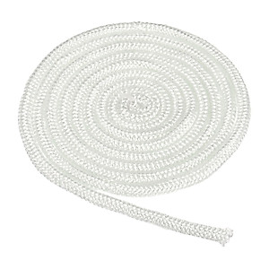 PATIKIL 1/4"x 86" Wood Stove Gasket, Fiberglass Round High-Temperature Resistance Seal Rope Replacement for Stoves Fireplace Door, White