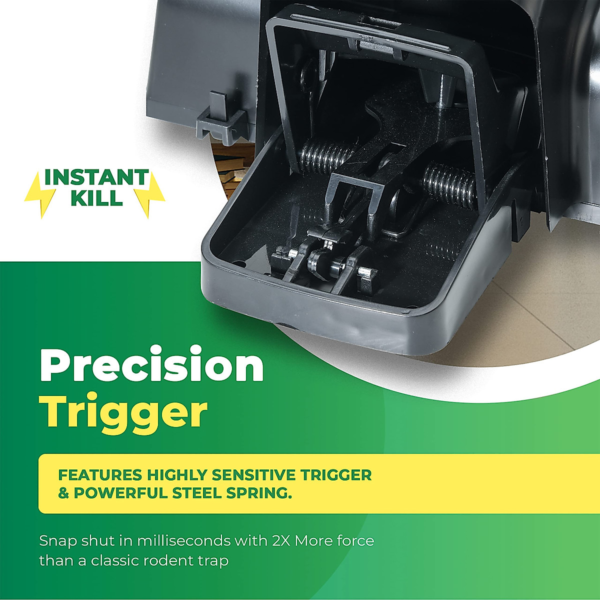 Rat Traps Indoor and Outdoor - 4 Pack Dual-Entry Large Rat Trap Outdoor and Indoor for Home, Garden and Restaurant with 99.9% Trap Rate | Easy to Use Rodent Traps with Safe Hands Free Design - UCatch