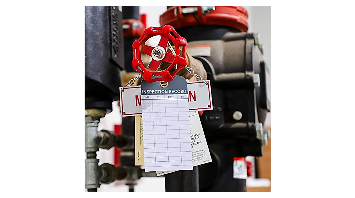 24 Pack Safety Inspection Tags, Record Label Tags with Cable Ties for ...