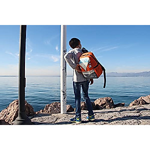 BRISA VW Collection - Volkswagen Samba Bus T1 School, Travel Backpack (S/Orange)