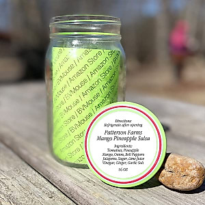 Customized Lines Information or Ingredients. Personalized Two Inches Round Labels for Your Farm Kitchen Home Business Homemade Products with Direction, RND-ING/INF-01