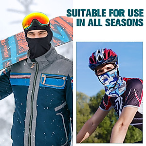 Vicenpal 36 Pcs Balaclava Face Mask Cover UV Protection Windproof Face Protective Cover for Outdoor Sports Motorcycle Running Riding (Classical, Camouflage)