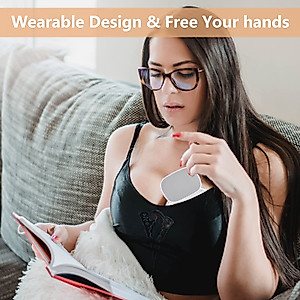 Putybudy S9 Double Wearable Electric Breast Pump, Low Noise/Invisible/Painless Hands Free, 2 Modes & 5 Levels Suction Adjustable & 180ml Collector, Portable for Mom Breastfeeding Anytime, 24MM/Gray