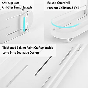 AFYDTMY Sponge Holder for Kitchen Sink,360° Rotating Dish Cloth Holder & Removable Drain Pan,Kitchen Sink Caddy Organizer for Sponge Brush Soap Dish Dish Cloth Rack