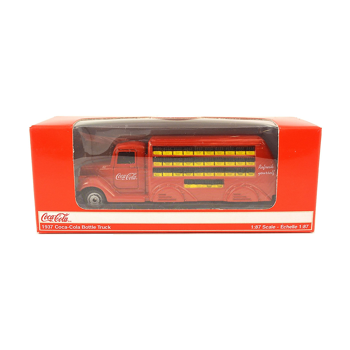 Motor city classics | Coca-Cola 1937 Bottle Truck | 1:87 Scale Model Diecast Collectible | 424132