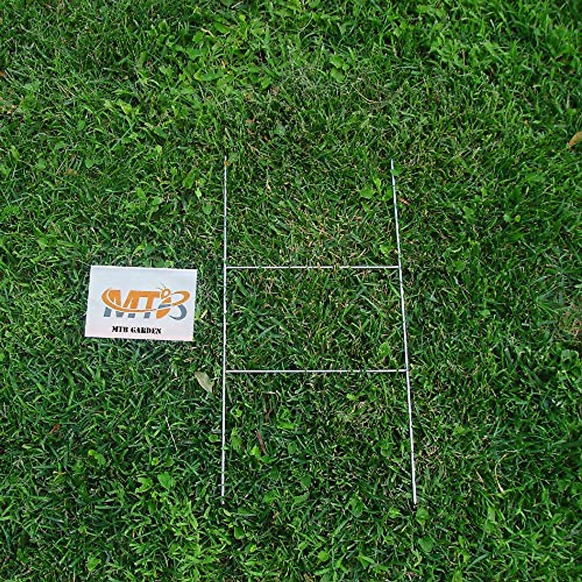 MTB H Frame Wire Stakes 20 x10-inch (Pkg of 10) 9ga Metal -Yard Sign Stakes for Advertising Board,Lawn Sign Holder