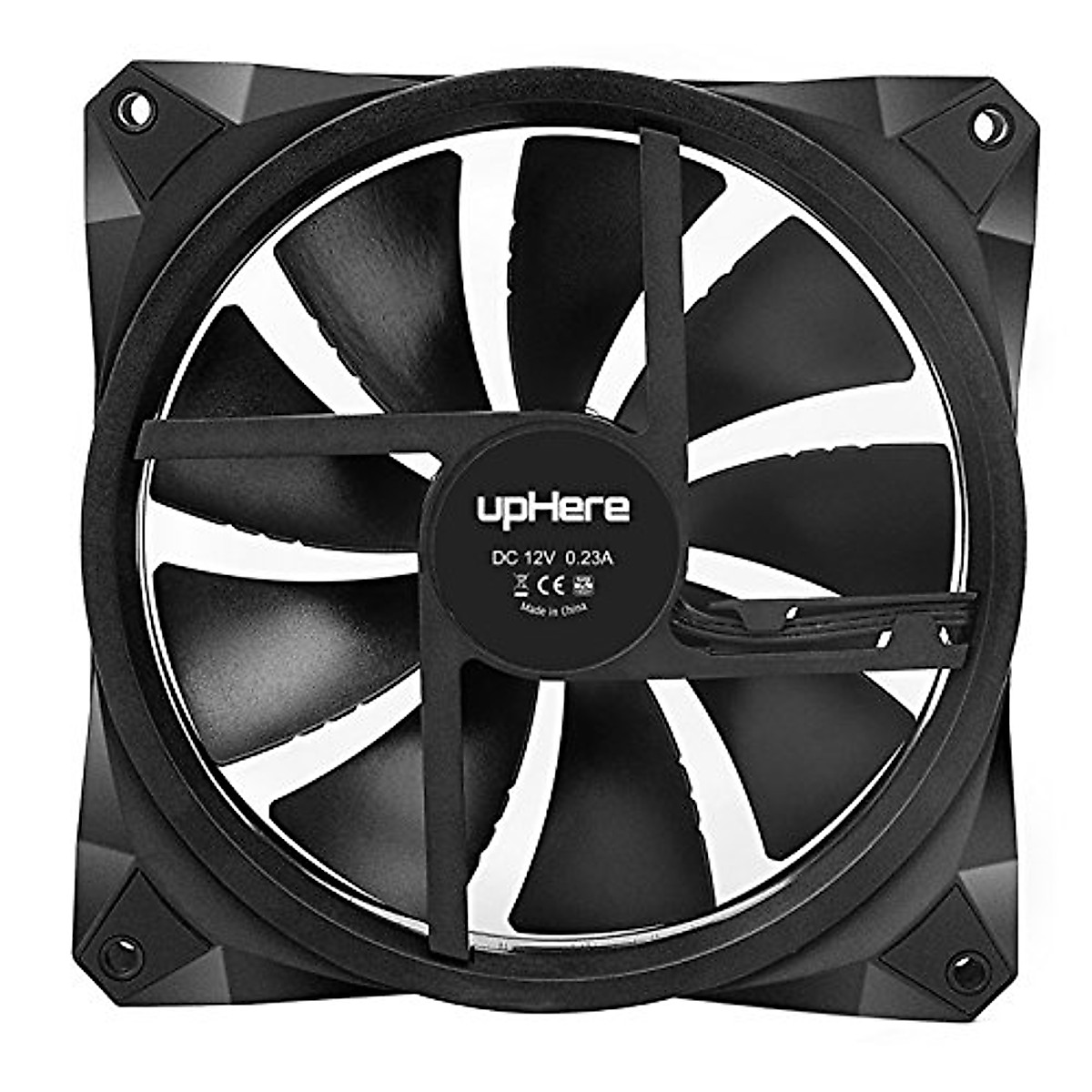 uphere 140mm Case Fan 3-Pack Computer Case Fan with Advanced Hydraulic Bearing for Silent Operation Standard 140 mm Case Fan 3 Pack with 3 Pin & Molex /(BK143-3)