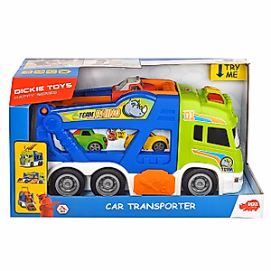 DICKIE TOYS - 16" Happy Scania Car Transporter Pre-School Vehicle with Extra Car
