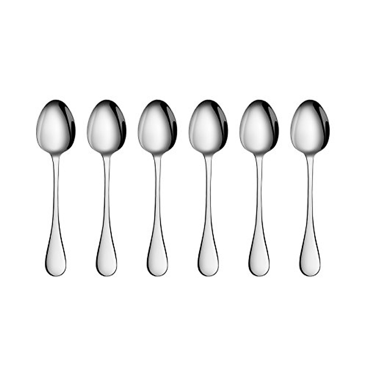Artaste 59311 Rain 18/10 Stainless Steel Teaspoon, 6.25-Inch, Set of 12, Silver