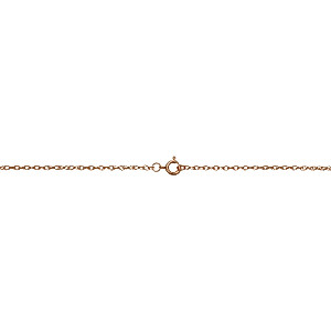 Kooljewelry 14k Rose Gold Rope Chain Pendant Necklace (1 mm, 24 inch)