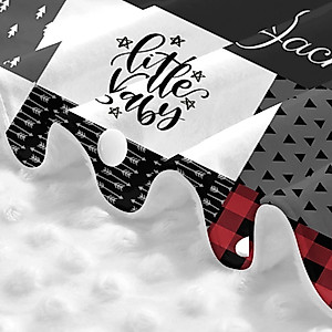 Personalized Woodland Bear Baby Car Seat Canopy for Babies with Name, Custom Red Baby Car Seat Covers for Girls, Opening Minky Nursing Breastfeeding Cover Infant Carseat Canopies for Newborn