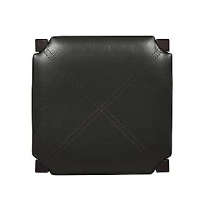 Linon Betsy Espresso Backless 25" Counter Stools Set of Two, Espresso Stools