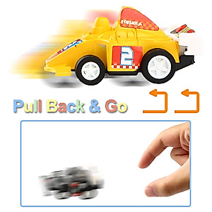 Yeonha Toys Pull Back Vehicles, 12 Pack Mini Assorted Construction Vehicles and Race Car Toy, Vehicles Truck Mini Car Toy for Kids Toddlers Boys Child, Pull Back and Go Car Toy Play Set