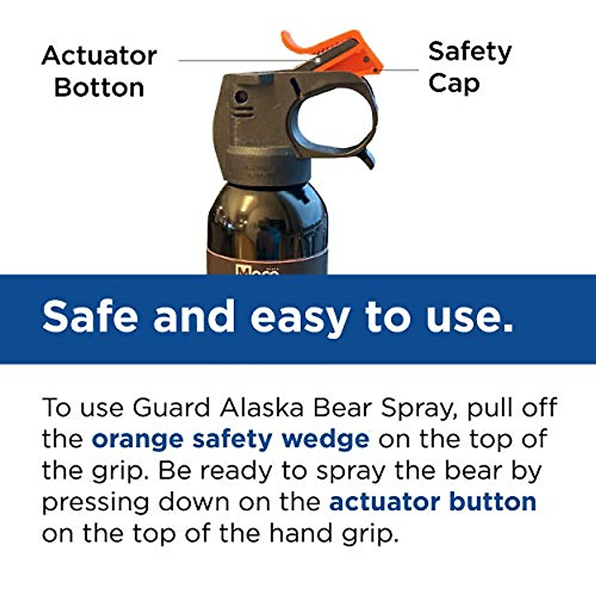 mace Personal Security Products Mace Brand Guard Alaska Maximum Strength Bear Spray – 20’ Powerful Pepper Spray – Mace Spray Self-Defense for Hiking, Camping, and Other Outdoor Activities, Made in USA